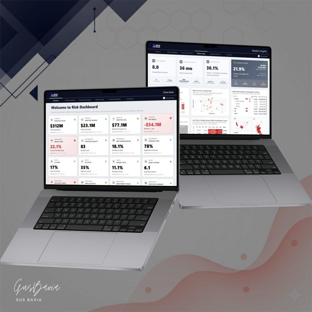 Nova Bank Credit Risk Analytics Dashboard - Onyx Data
